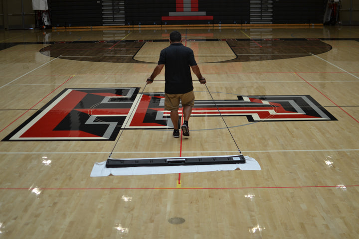Hardwood Court Cleaning by Courtclean